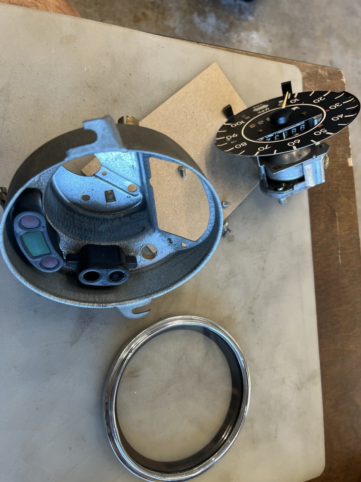 OEM VW VOLKSWAGON VDO 1973 SUPER BEETLE SPEEDOMETER TESTED 113957023M ...