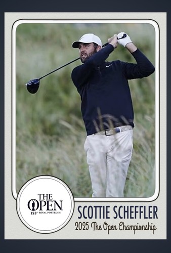 2025 SCOTTIE SCHEFFLER THE OPEN CHAMPIONSHIP PGA GOLF SPORTS CARD | eBay
