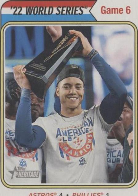 2023 Topps Heritage - World Series Highlights Jeremy Pena #479 for sale ...