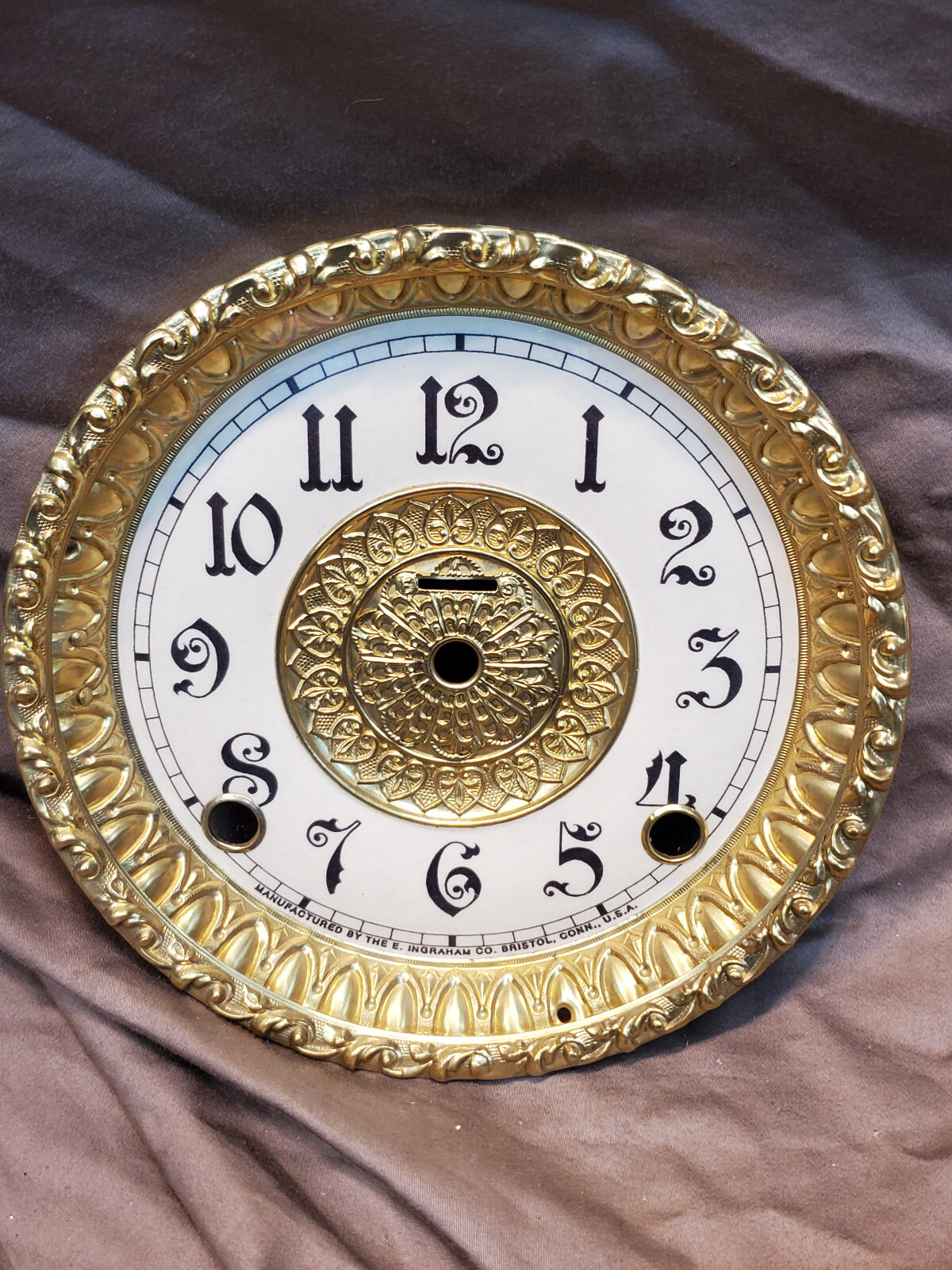 Restored Antique Ingraham Clock Dial and Bezel Refurbished | eBay