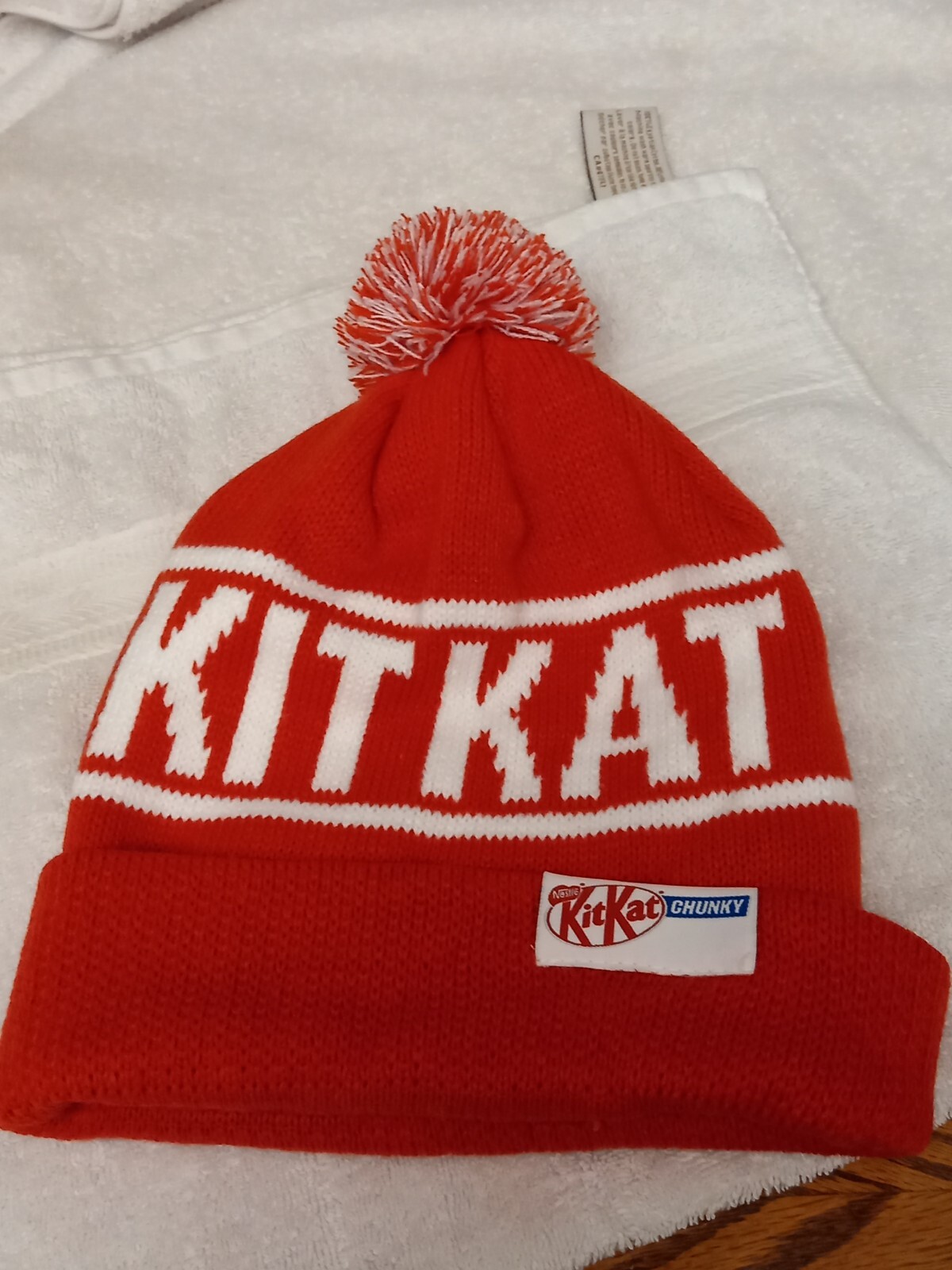 Kit Kat Bar Chocolate Candy Collectors Red Beanie Hat… - Gem