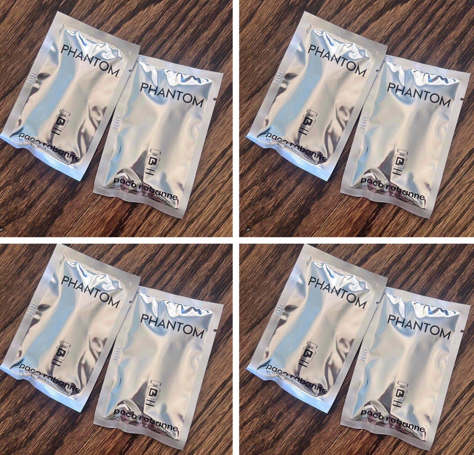 8x PACO RABANNE Phantom EDT Spray Samples Vials 1.5ml /.05 oz each | eBay