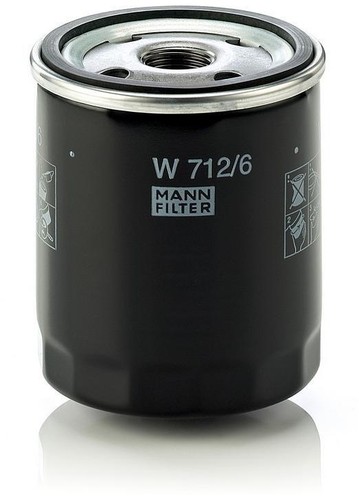 Mann-filter Oil Filter W712/6 fits BMW 3 Series E30 318i M3 EVO II 2.5 ...