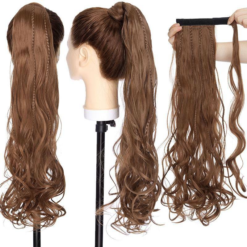 Premium Ponytail Clip In Straight Thick Pony Tail Extensions Natural ...