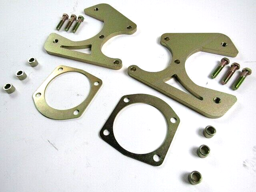GM C10 Impala Rear 10/12 Bolt Disc Brake Caliper Brackets Zinc C20572 ...