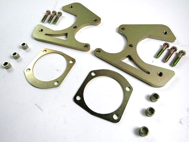GM C10 Impala Rear 10/12 Bolt Disc Brake Caliper Brackets Zinc C20572 ...