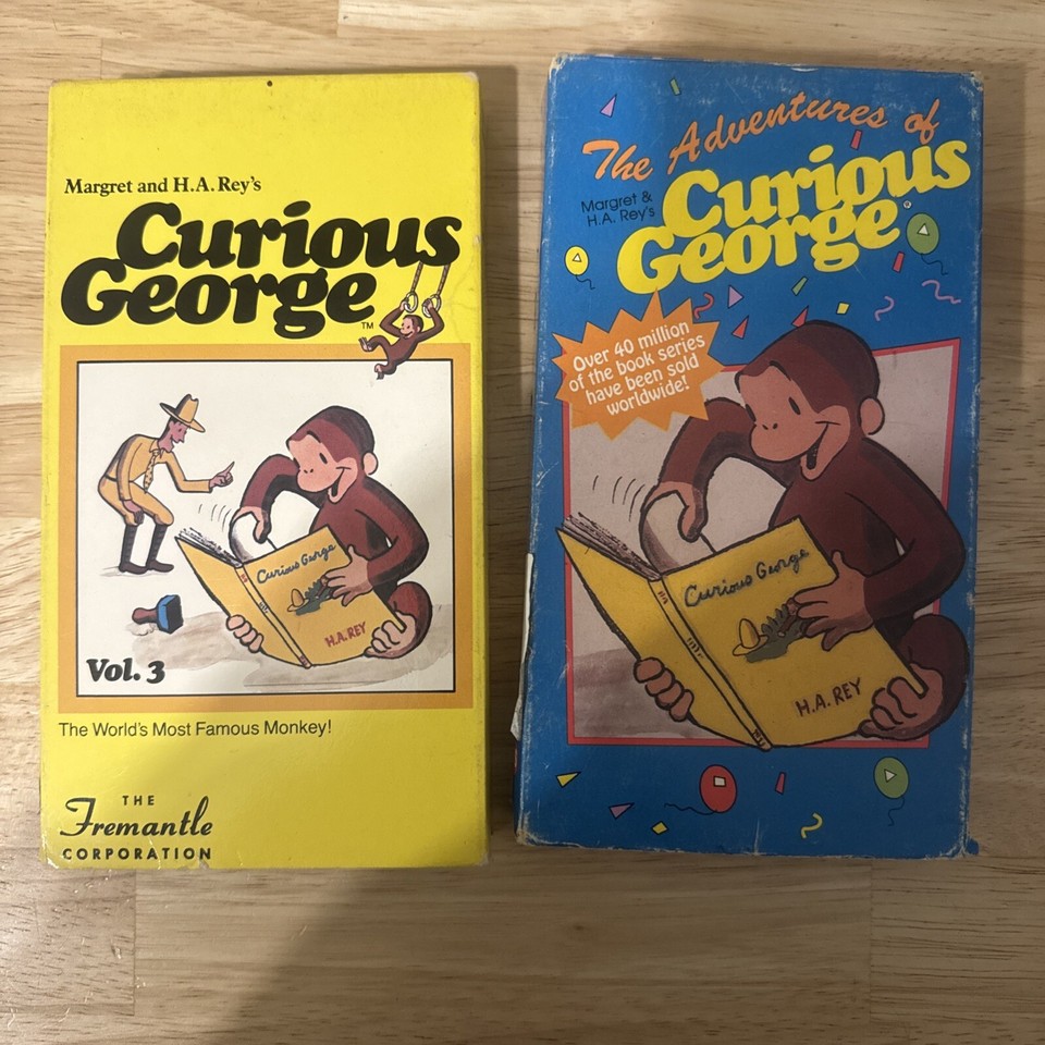 2 Curious George VHS Tapes + 2 Other Children Tapes Used Condition | eBay
