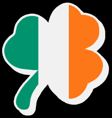 Reflective Irish Vinyl Clover Shamrock Fire Helmet Decal Sticker ...