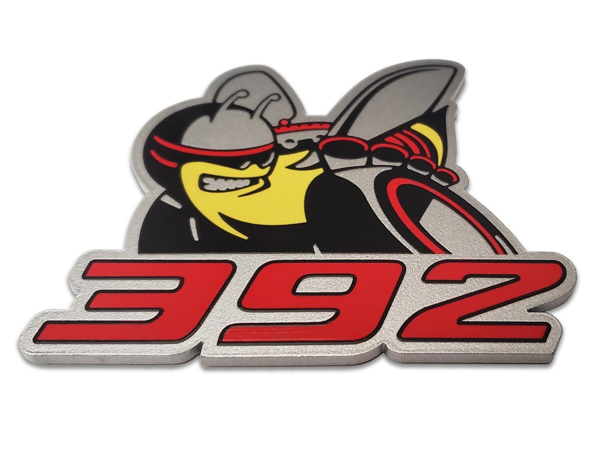 For 15-23 Dodge Challenger Scat Pack 392 Bee Fender Acrylic Badge ...