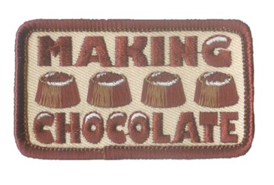 girl boy cub MAKING CHOCOLATE Fun Patches Crests Badges Guides SCOUTS ...