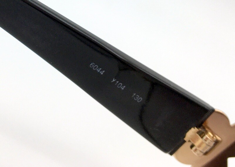 YSL Eyeglasses Frame Gold Black Heart Detail Glam Women 6044 Y104 130 ...