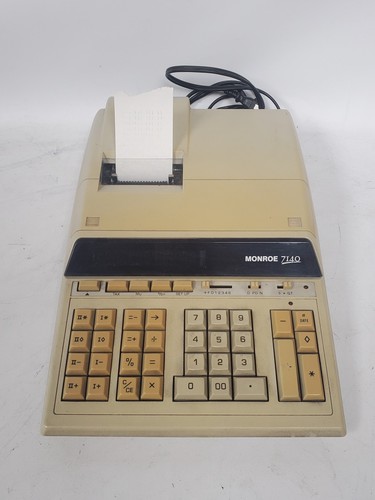 Vintage Monroe 7140 Large Printing Digital Calculator 999992796025| eBay