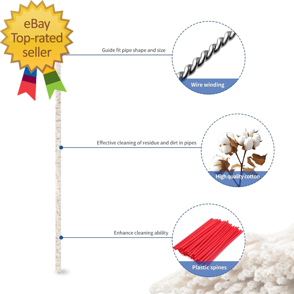 300 Pack Pipe Cleaners Pipe 6-Inch Pipe Cleaners Bulk Cotton and ...