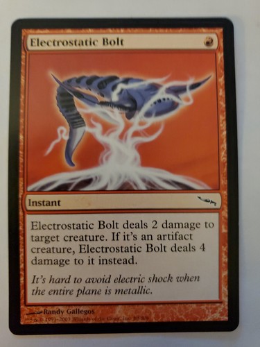 MTG Magic The Gathering Card Electrostatic Bolt Instant Red Mirrodin ...