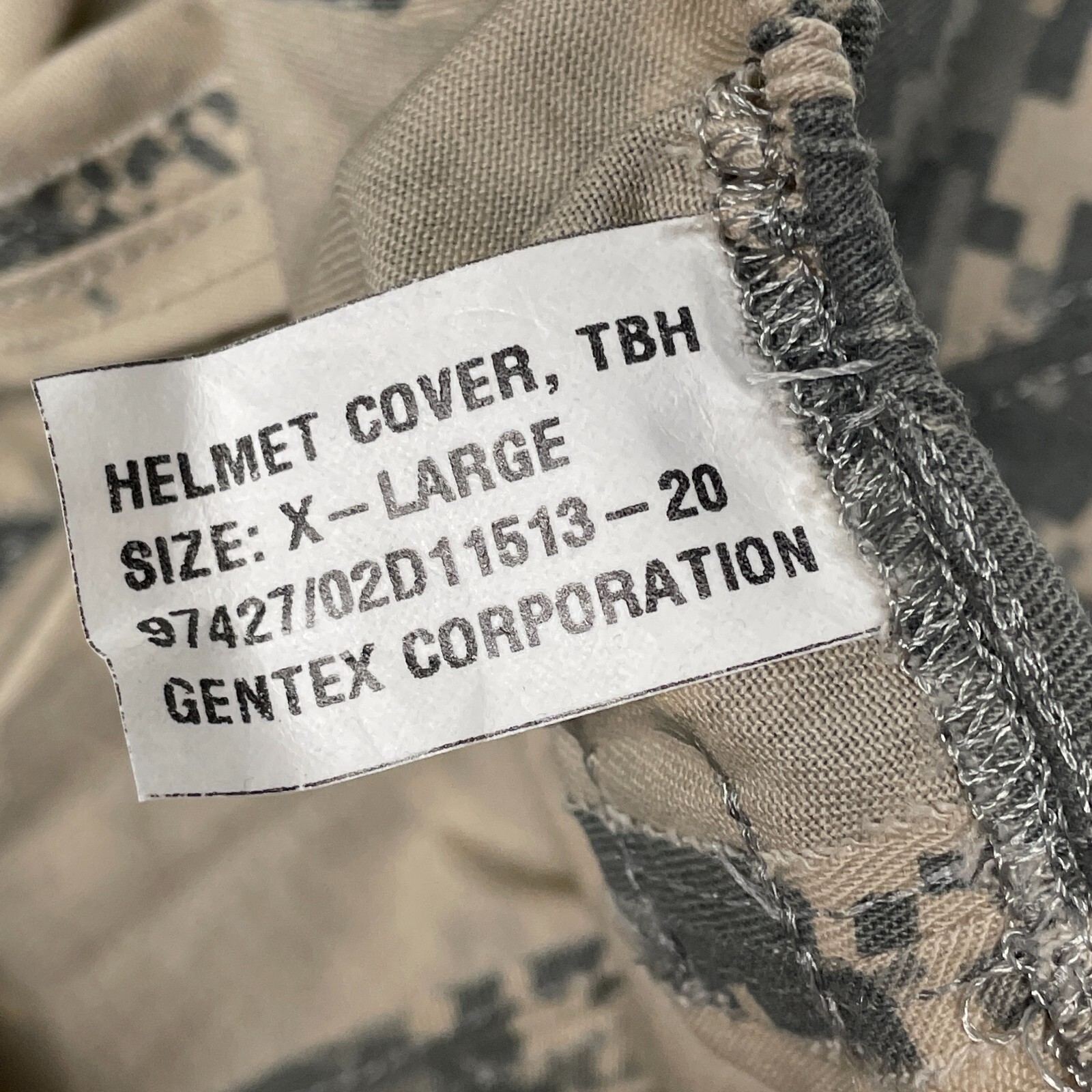 ACU ACH Advanced Combat Helmet Cover X-Large MICH UCP USGI GenTex | eBay