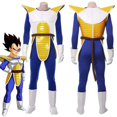 Vegeta Cosplay Costume Halloween Carnival party Disguise mens Full Suit ...