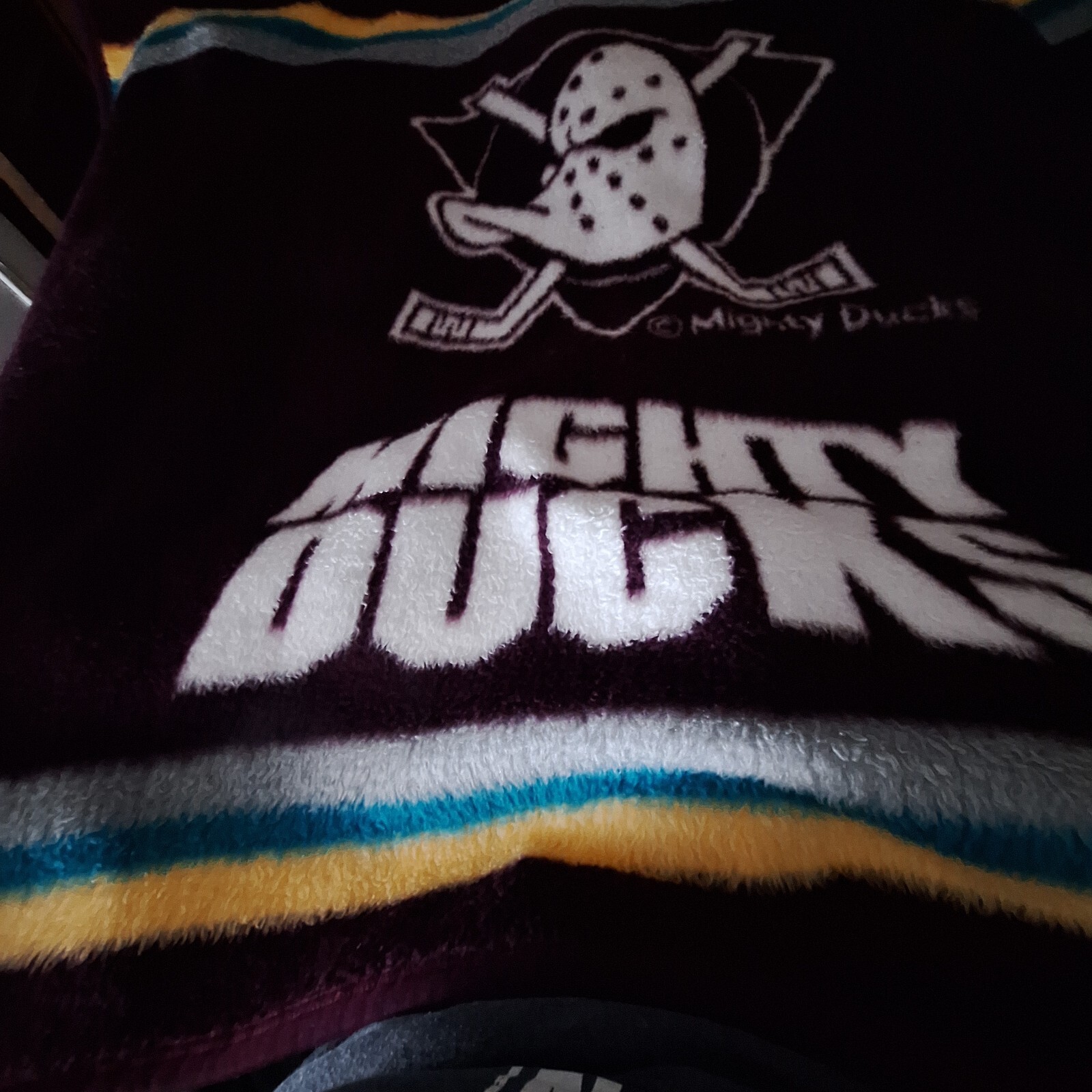 Biederlack Of The Americas Mighty Ducks Throw Blanket | eBay