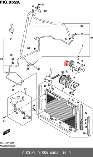 Genuine OE Bolt U Spring Leaf 015501040A For Suzuki 01550-1040A | eBay.de