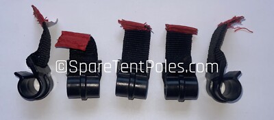 5 x C Clip Tent Clips Suspension Hooks Awning Pole Frame Inner Hanger ...