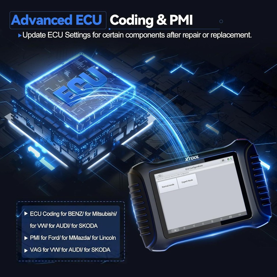 XTOOL IP900 OBD2 Scanner Diagnostic Tool ECU Coding Bidirectional Scan ...