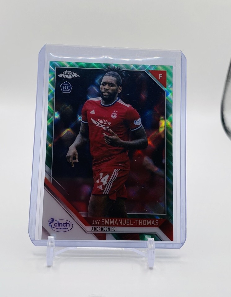 Jay Emmanuel-Thomas /50 Green Tartan RC Topps Chrome SPFL 21/22 ...