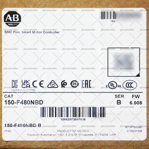 New Allen Bradley 150-F480NBD SMC Flex Smart Motor Controller Open 480 ...