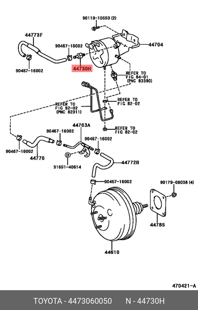 Genuine OE valve assy vacuum check no.2 4473060050 for TOYOTA 44730 ...