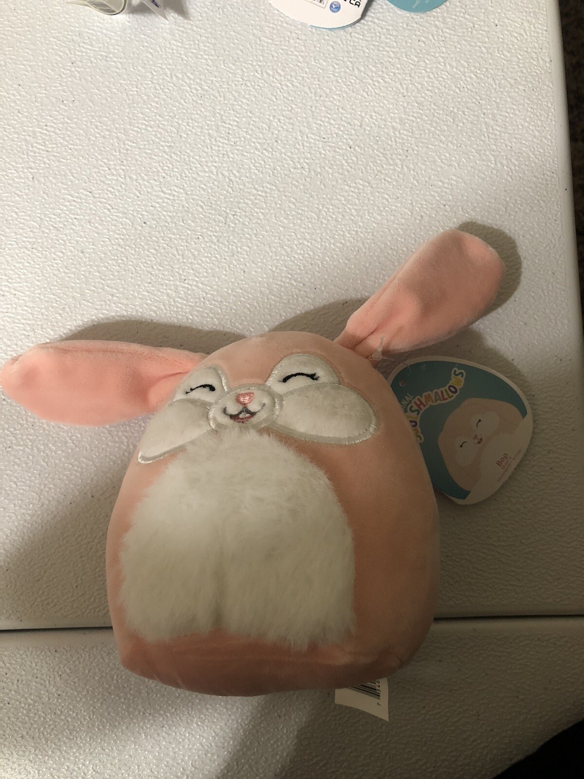 Squishmallow 5" Bop Bunny 🐰 Soft Peach Laughing Easter Rabbit Plush NWT ...