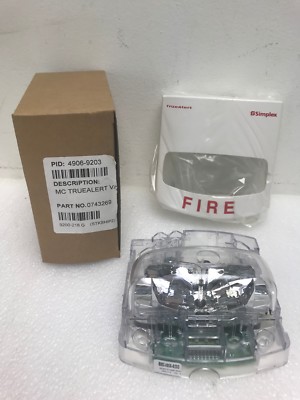 SIMPLEX # 4906-9203 MC Truealert VO Wall Mt White | eBay
