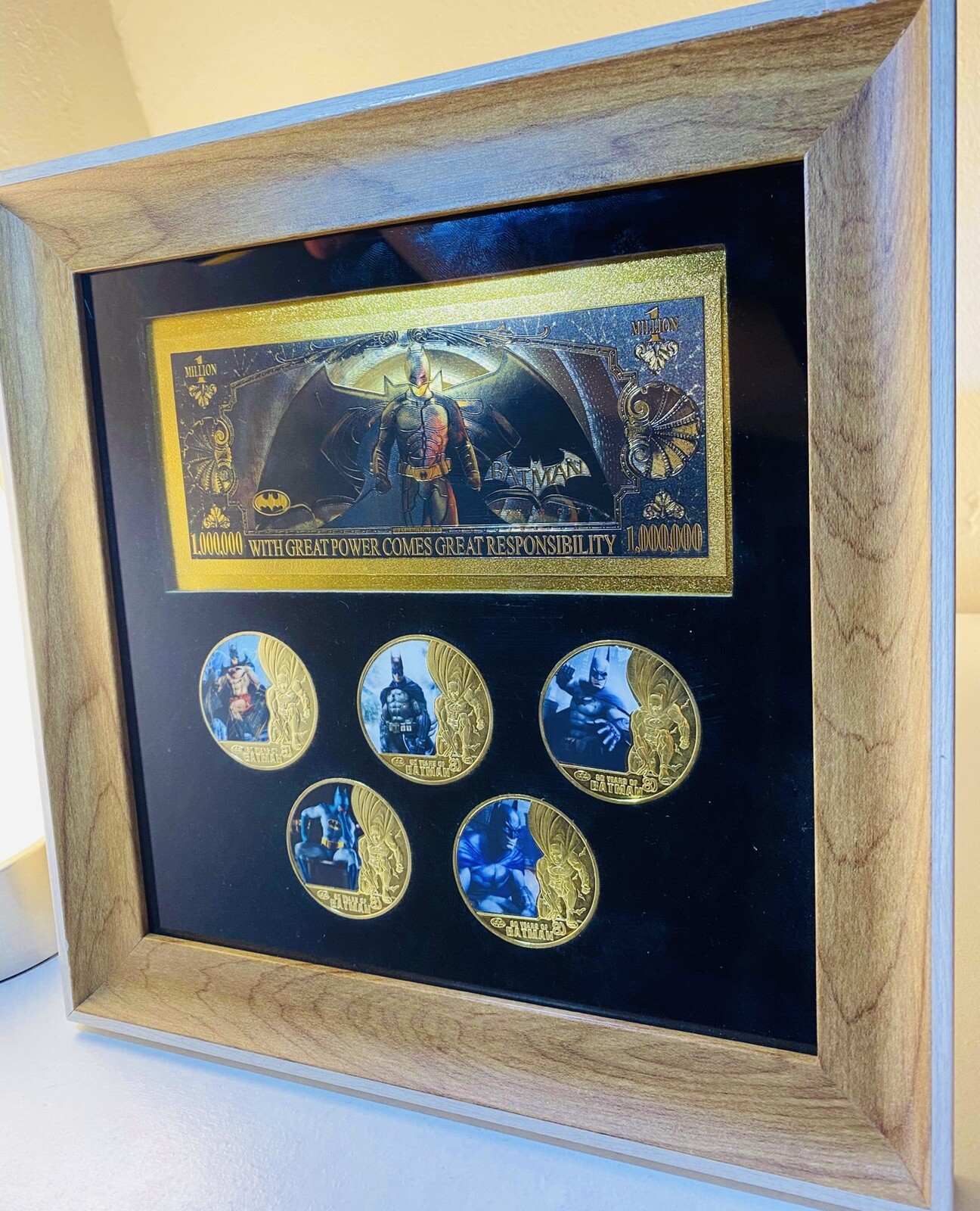 80 Years Of The Batman Gold Plated Commemorative Coins & Bank Note In ...