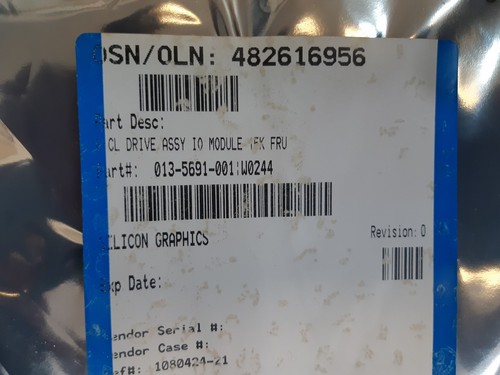 SGI 013-5691-001 CL DRIVE ASSY IO MODULE 15K FRU DATA DIRECT NETWORKS ...