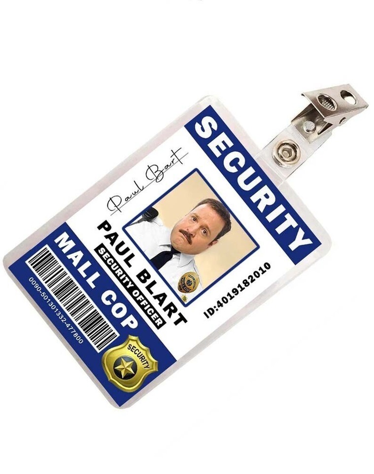 Mall Cop Paul Blart Security ID Badge | eBay