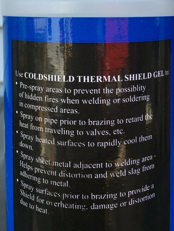 cold shield 32 oz fast spray heat barrier. Great For Soldering Jobs ...