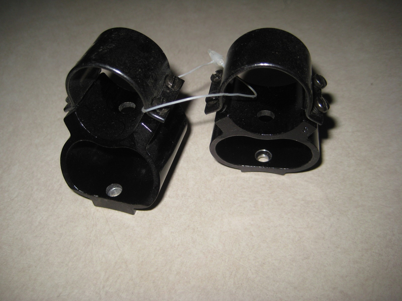 Vintage Weaver 1” pivot scope mount rings low black came off a ...