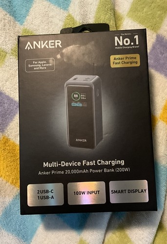 Anker Prime 20000mAh 200W USB-C Portable Power Bank - Black (A1336011 ...