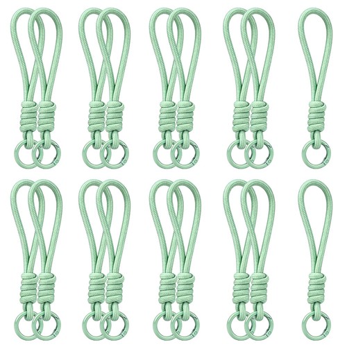18Pcs Paracord Keychain Wristlet Bag Charm Durable and Rope Keychain ...