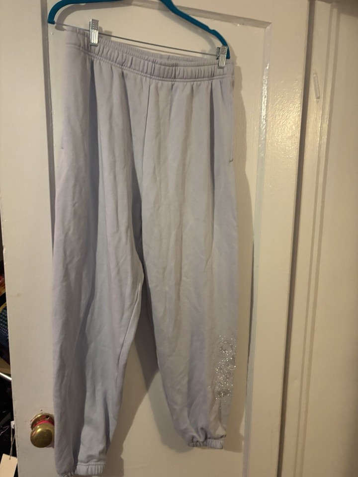 LOVE PINK VICTORIA SECRET Light Blue PANTS Size Large | eBay UK