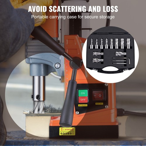 VEVOR Annular Cutter Set HSS Magnetic Drill Bits 13 PCS Weldon Shank 1 ...