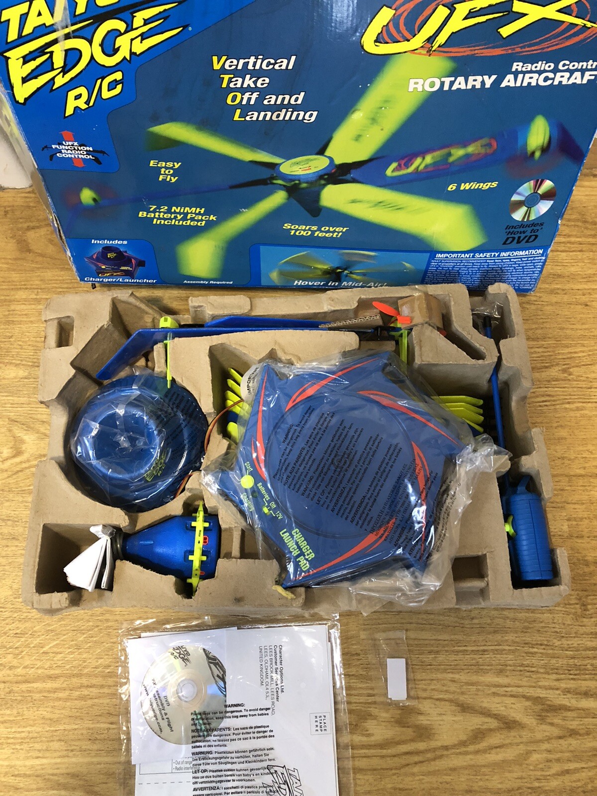 TAIYO Edge R/c UFX Radio Control Rotary Aircraft Includes How to DVD ...