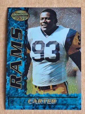 Kevin Carter 1995 Bowman's Best Rookie Card #6 St. Louis Rams Florida ...