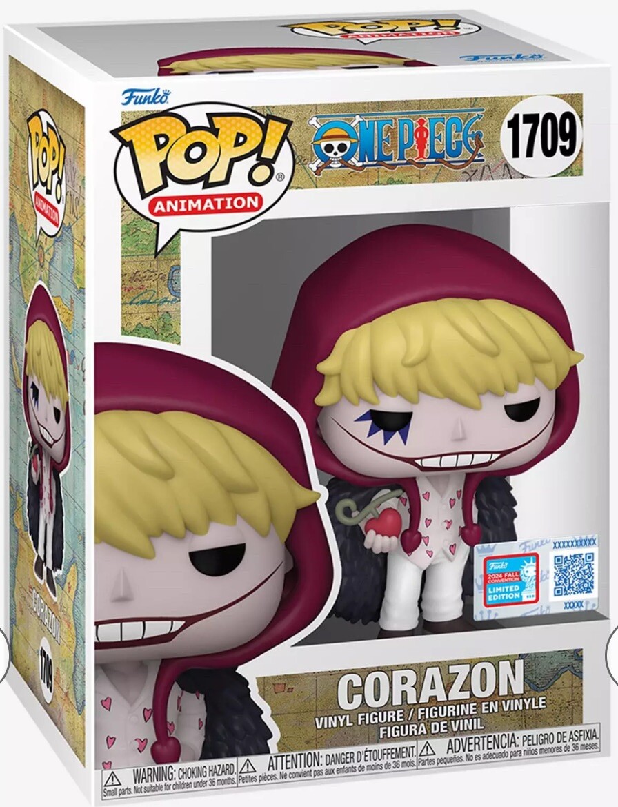 FUNKO POP! ONE PIECE CORAZON #1709 NYCC 2024 FALL CONVENTION EXCLUSIVE ...