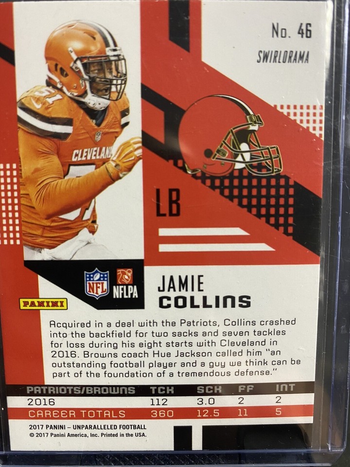 2017 Panini Unparalleled - Pink #46 Jamie Collins | eBay