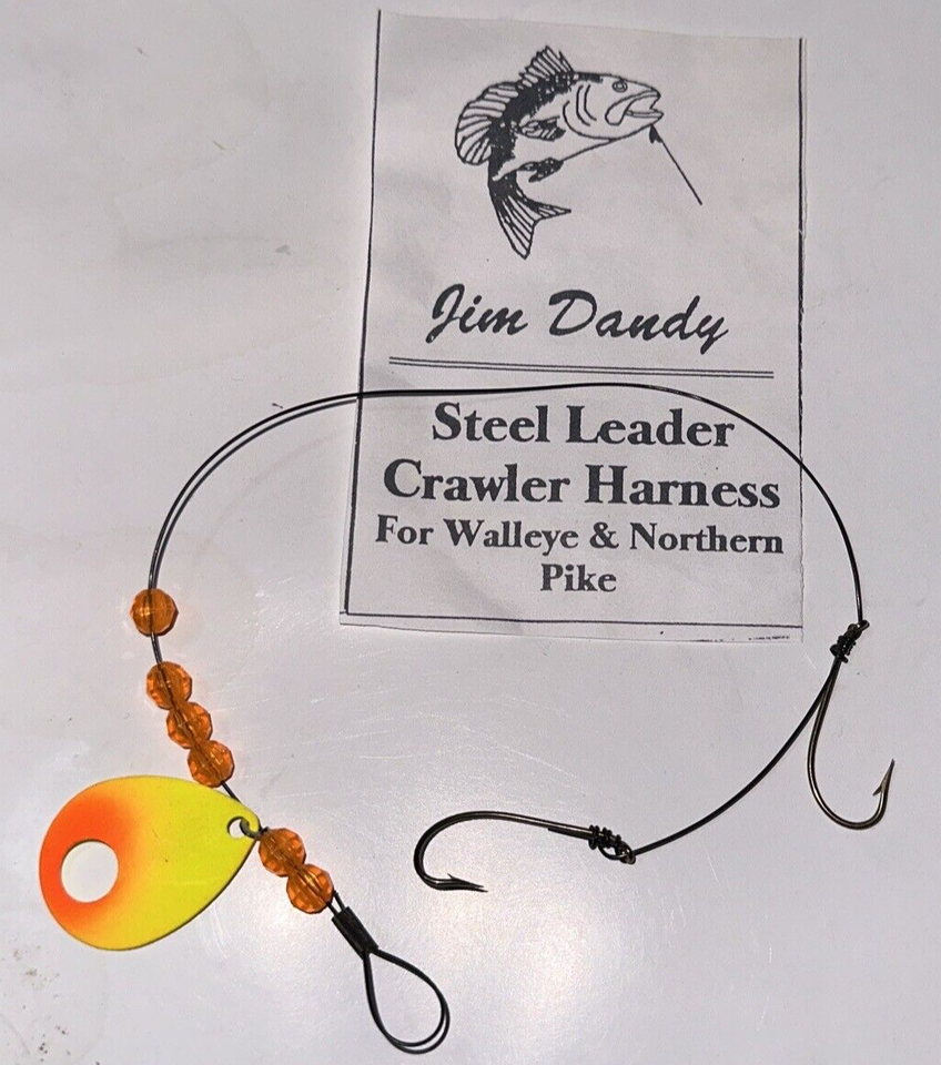 Jim Dandy Walleye Crawler Rig Colorado Sunset | eBay