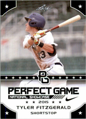 TYLER FITZGERALD 2015 LEAF "1ST EVER PRINTED" PERFECT GAME ROOKIE CARD ...