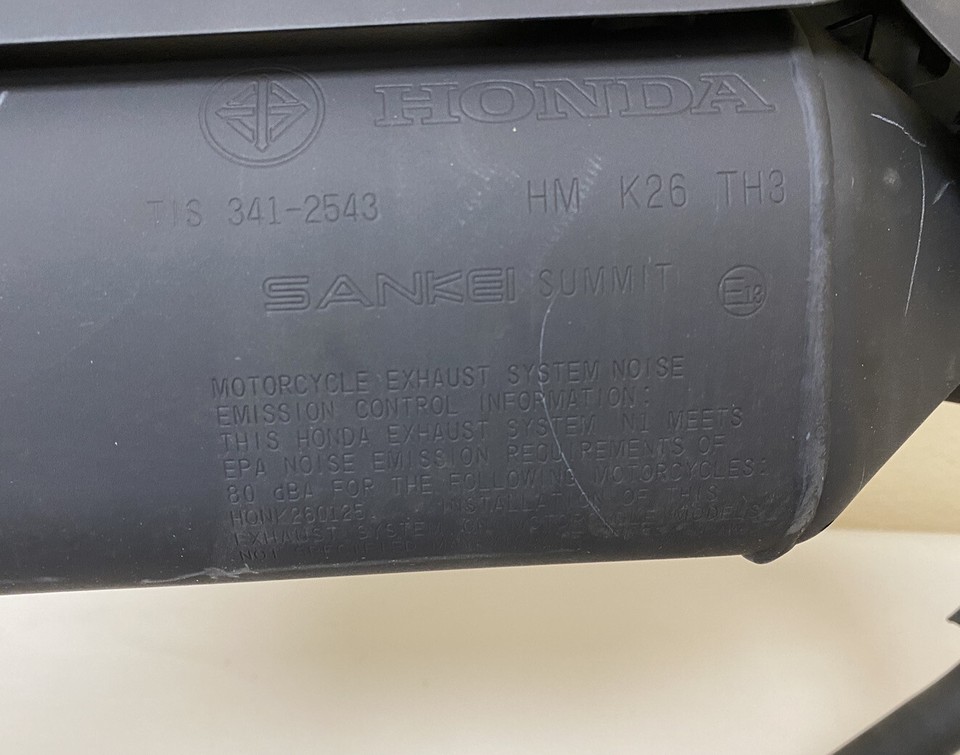 Honda OEM Sankei Summit Muffler & Exhaust Pipe #TIS 341-2543 HONK260125 ...