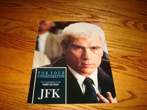 JFK 1990 Oscar ad Tommy Lee Jones as Clay Shaw & ROBIN HOOD Kevin ...