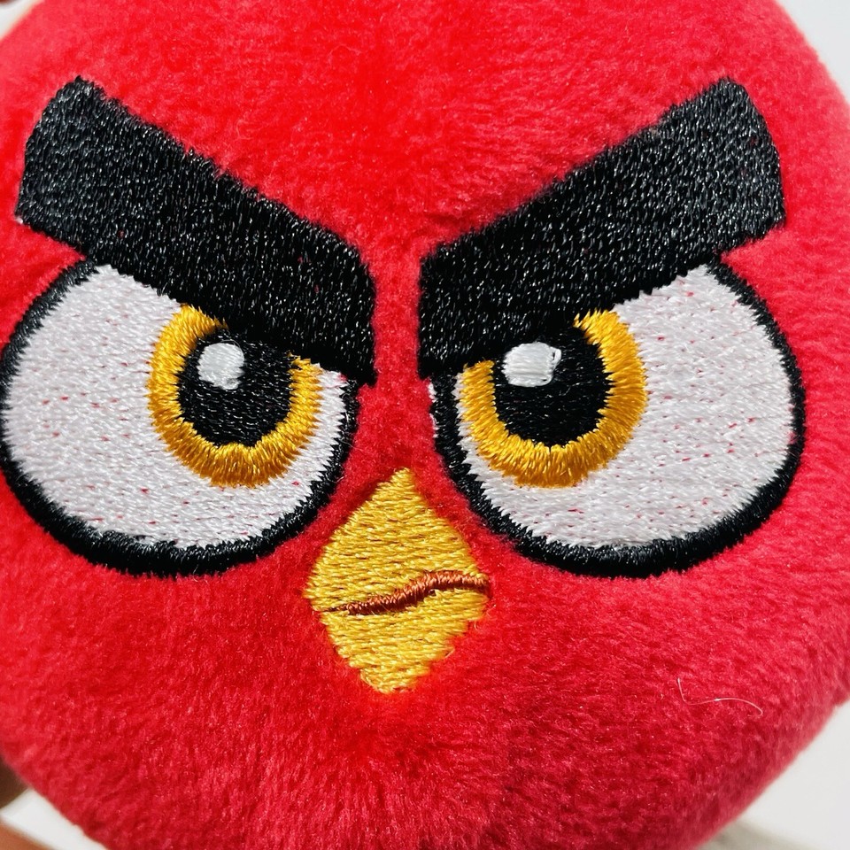 Burger King Angry Birds Mojo Red Plush Keyring Keychain Mini Small Soft ...