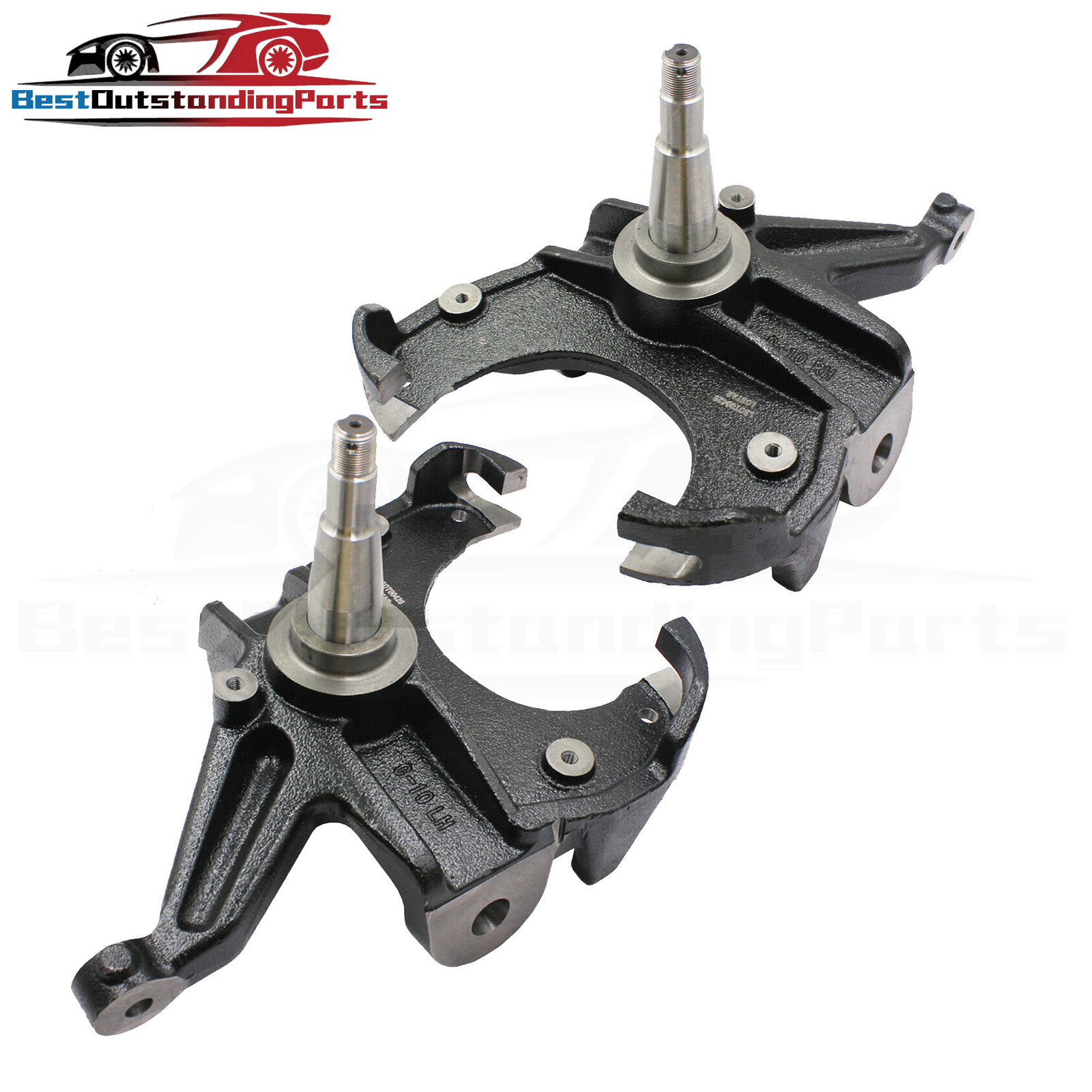 Pair 2.5" w/ 1" Rotor Front Drop Spindles Lowering Kit for 1973-87 ...