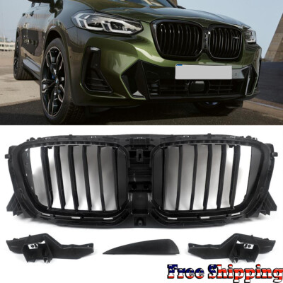For 20-24 BMW X3 G01 X4 G02 LCI Front Active Air Shutter Grille ...