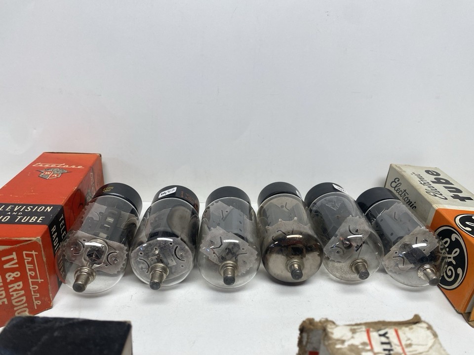 (8) Tested 12DQ6 12GW6 Some NOS in box GE TrueTone Vacuum Tube Lot ...